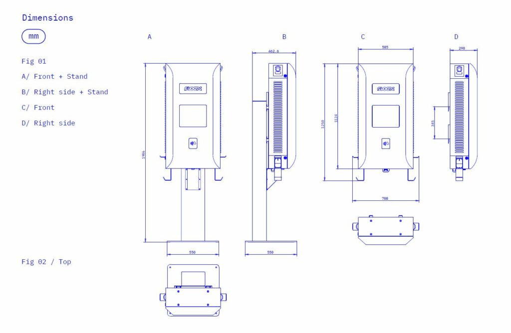 Lyra 60-80 | Super Fast EV Charger | Floox